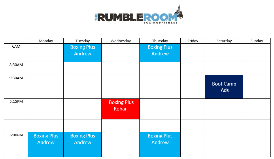 rumble-room-timetable - The Rumble Room